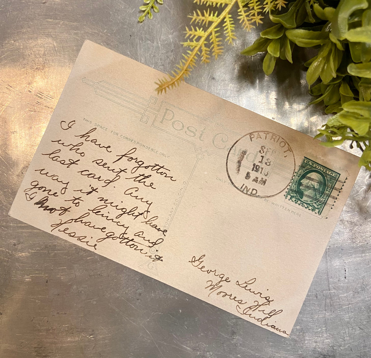 Antique 1913 Swedish Postcard – The Gentleman's Stache, DBA Mercantile 1858