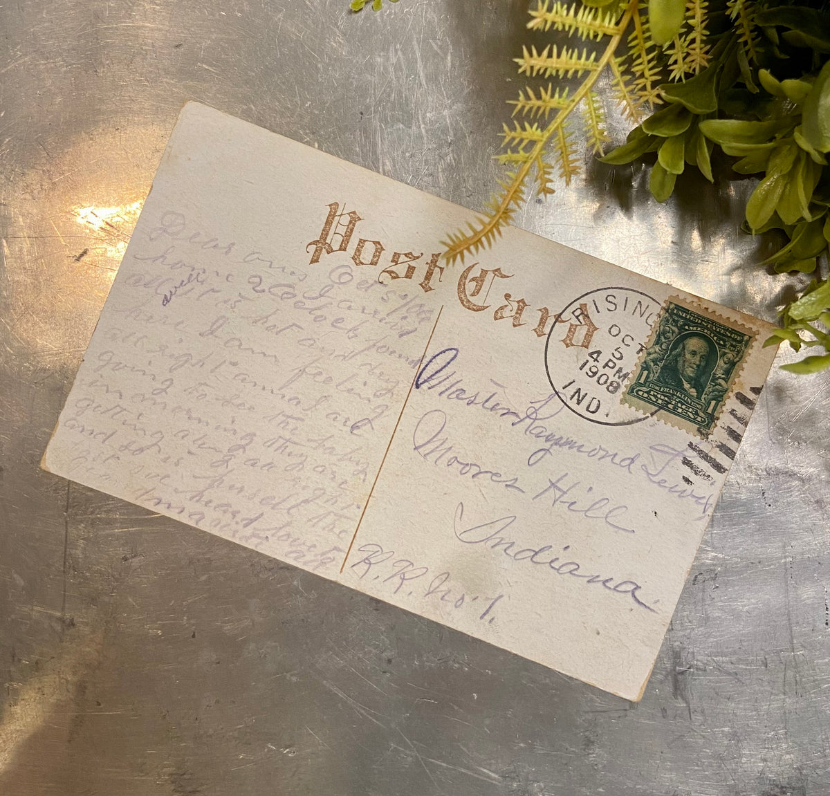 Antique 1908 Best Wishes Postcard – The Gentleman's Stache, DBA ...