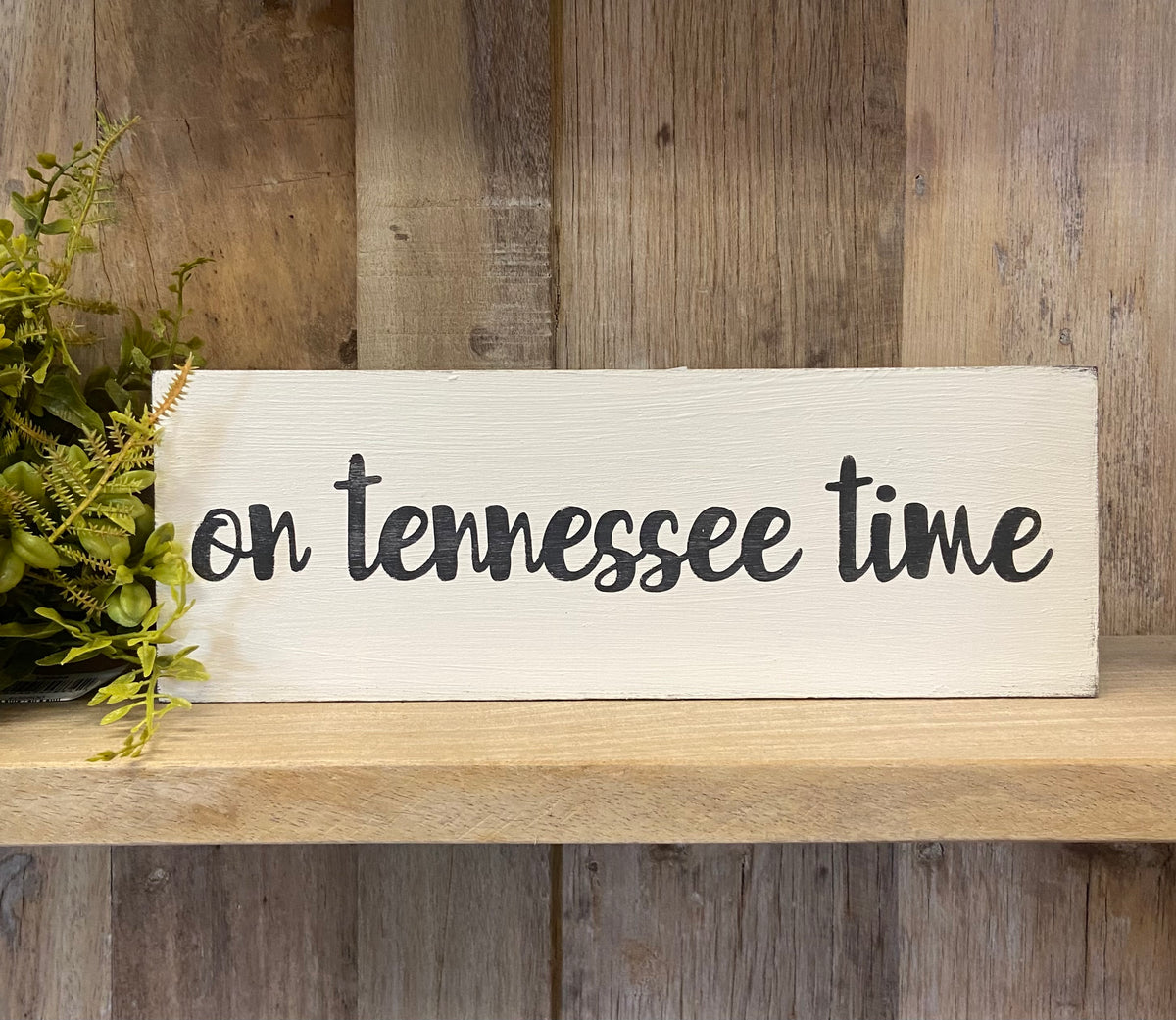 Handmade "On TN Time" Reclaimed Wood Sign – The Gentleman's Stache, DBA ...