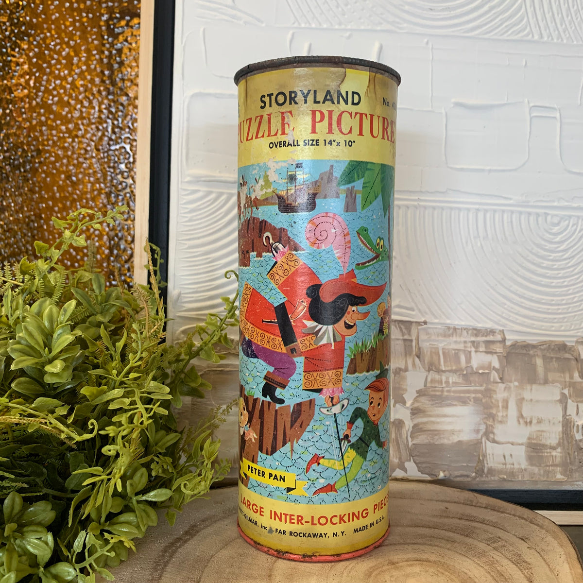 Vintage 60's Peter Pan Puzzle Tin – The Gentleman's Stache, DBA ...