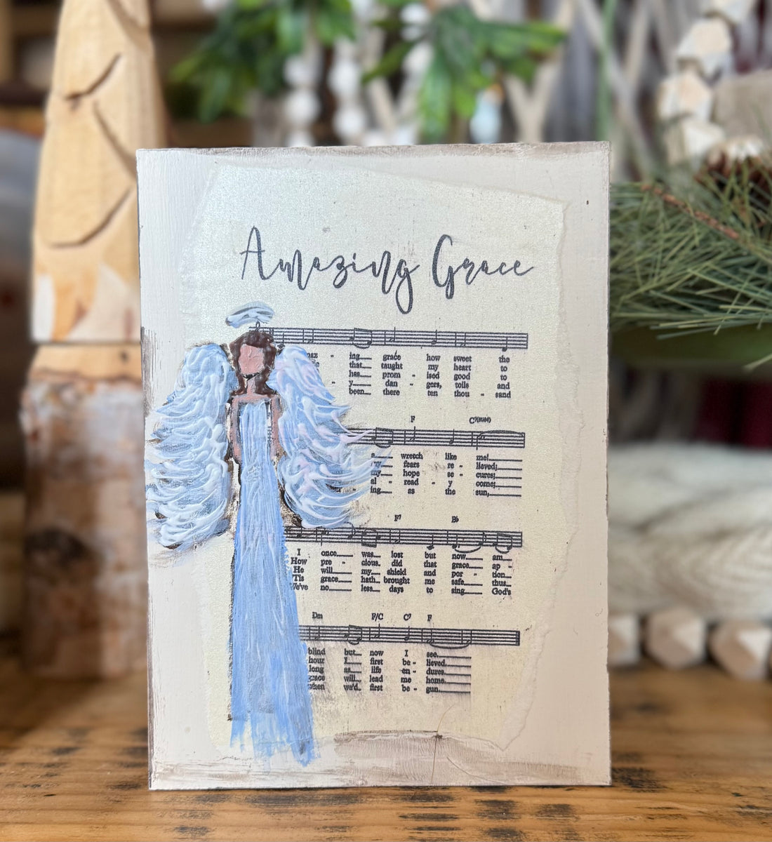 D. Vaughn 5" x 7" Amazing Grace Block Art – The Gentleman's Stache, DBA ...