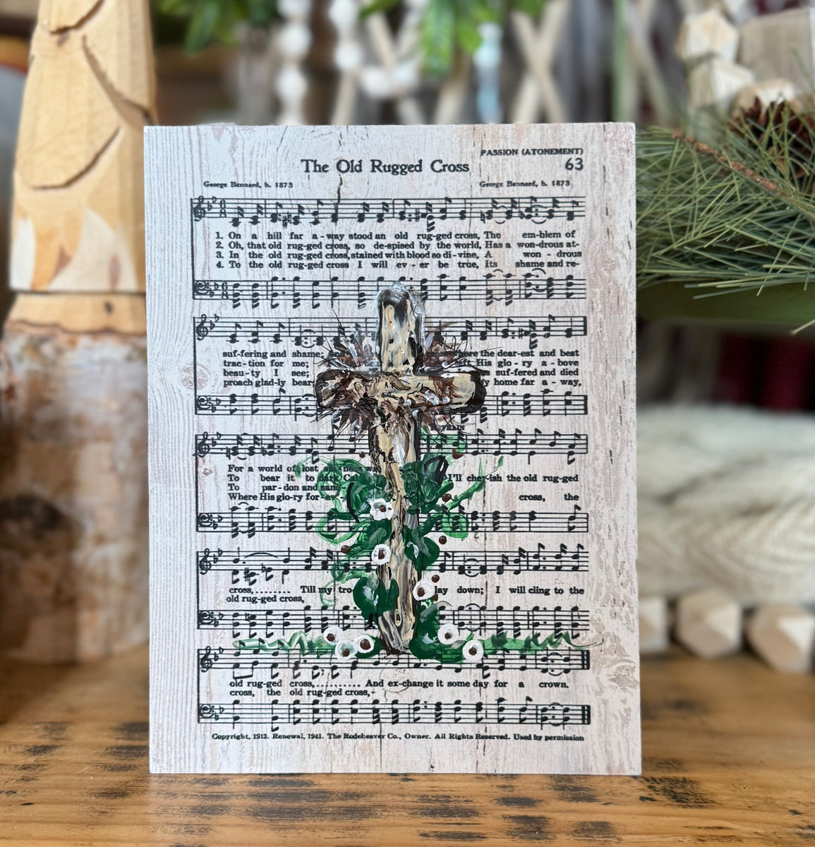 D. Vaughn 5" x 7" Old Rugged Cross Block Art – The Gentleman's Stache ...