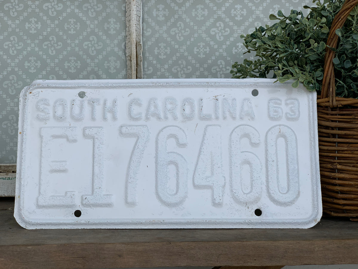 Vintage Painted License Plate – The Gentleman's Stache, DBA Mercantile 1858
