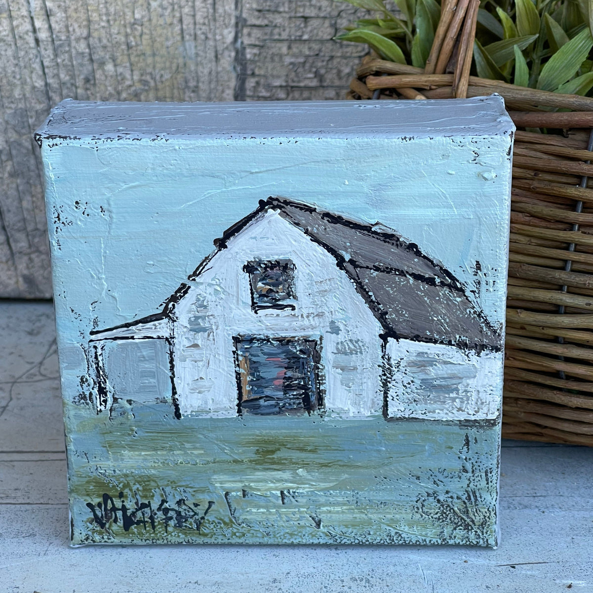 Jill Harper 5" White Barn Canvas Art – The Gentleman's Stache, DBA ...